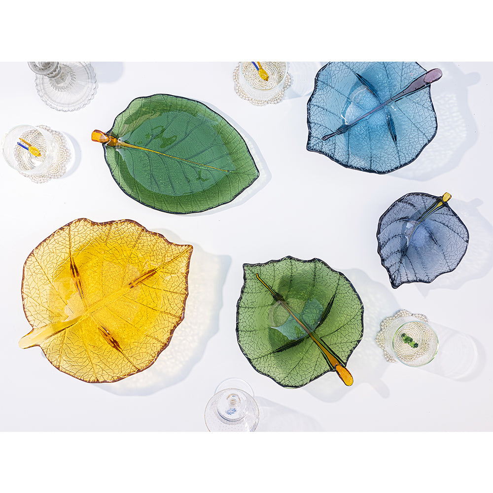 Sylvia Glass Leaf Set – Pink Palette Stationery